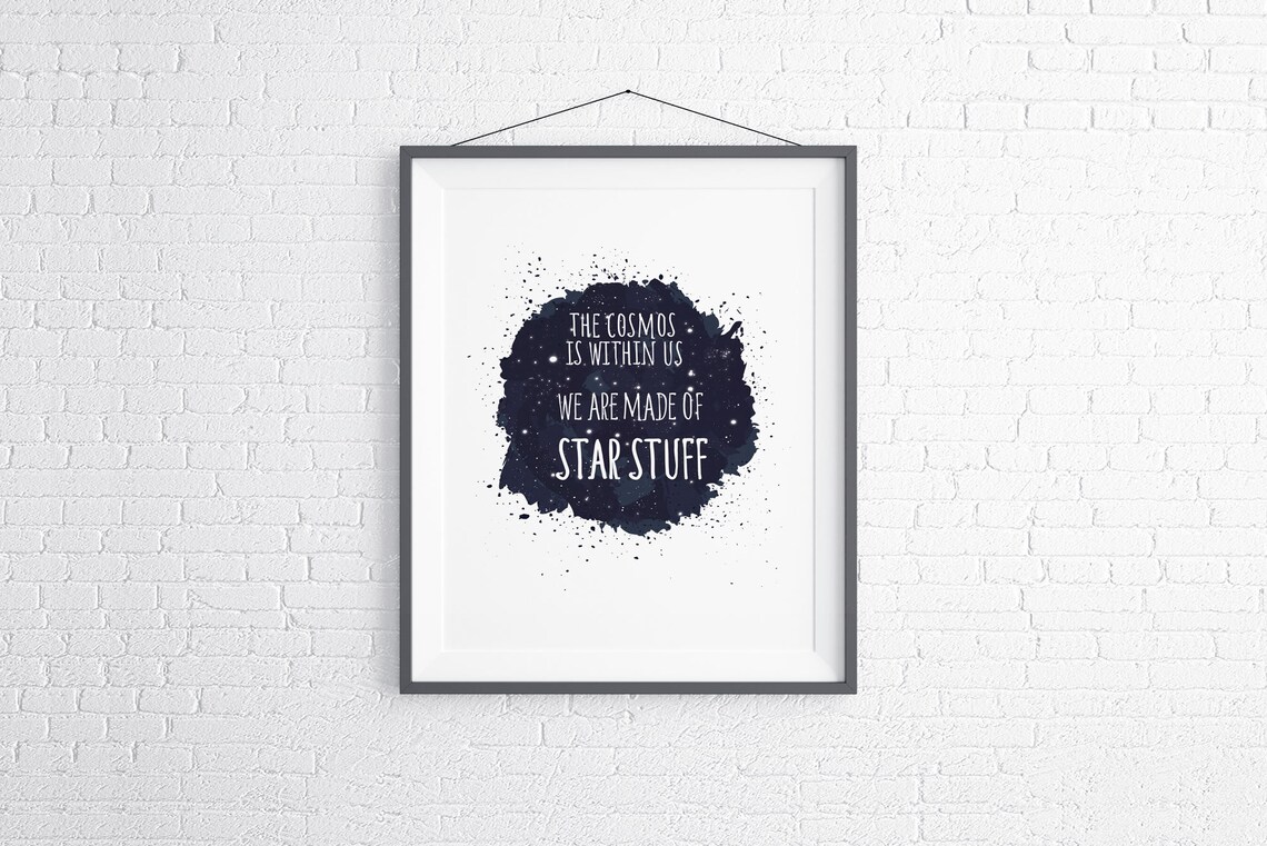 We Are Made of Star Stuff Inspirational Astronomy Poster - Etsy