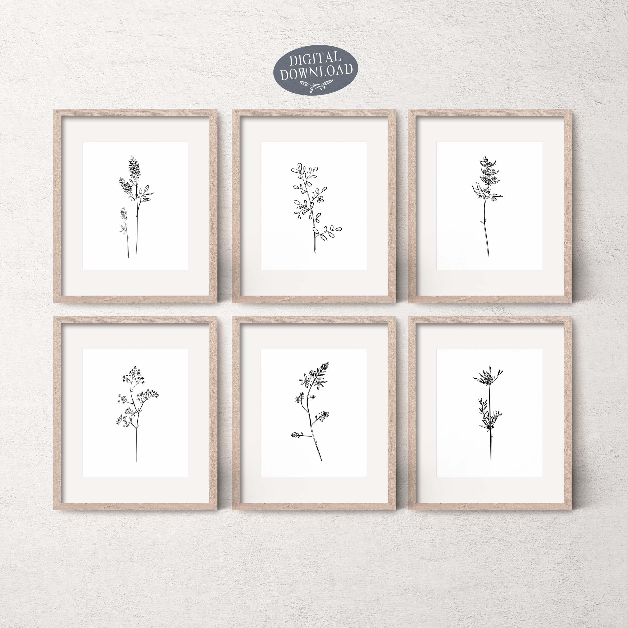 Printable Living Room Wall Decor Gallery Wall Set of 6 - Etsy Canada