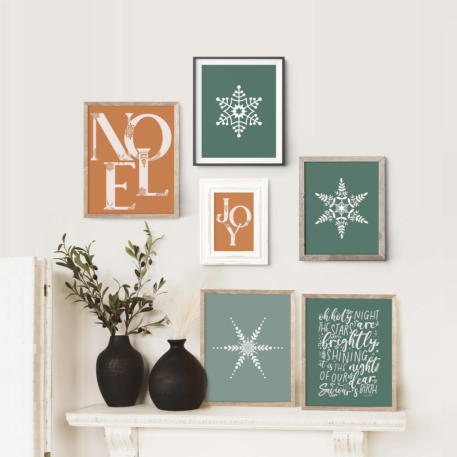 Set of 12 Christmas Printables for Your Christmas Gallery Wall Decor ...
