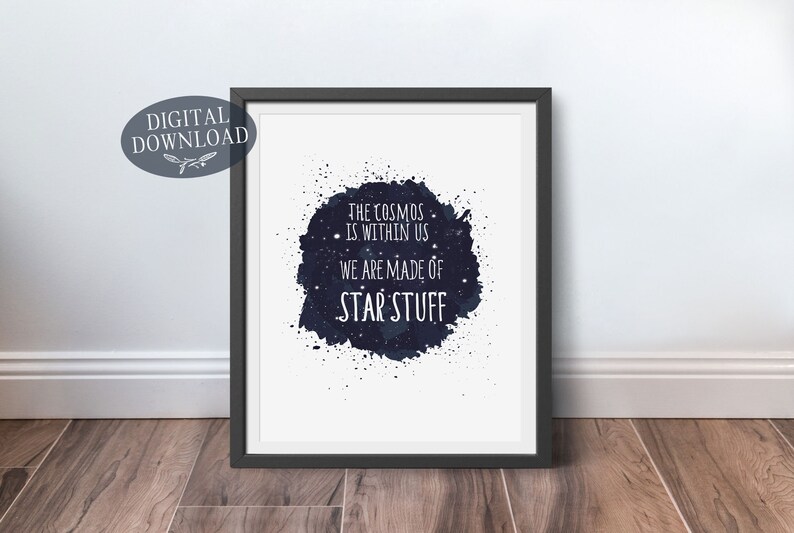 We Are Made of Star Stuff Inspirational Astronomy Poster - Etsy