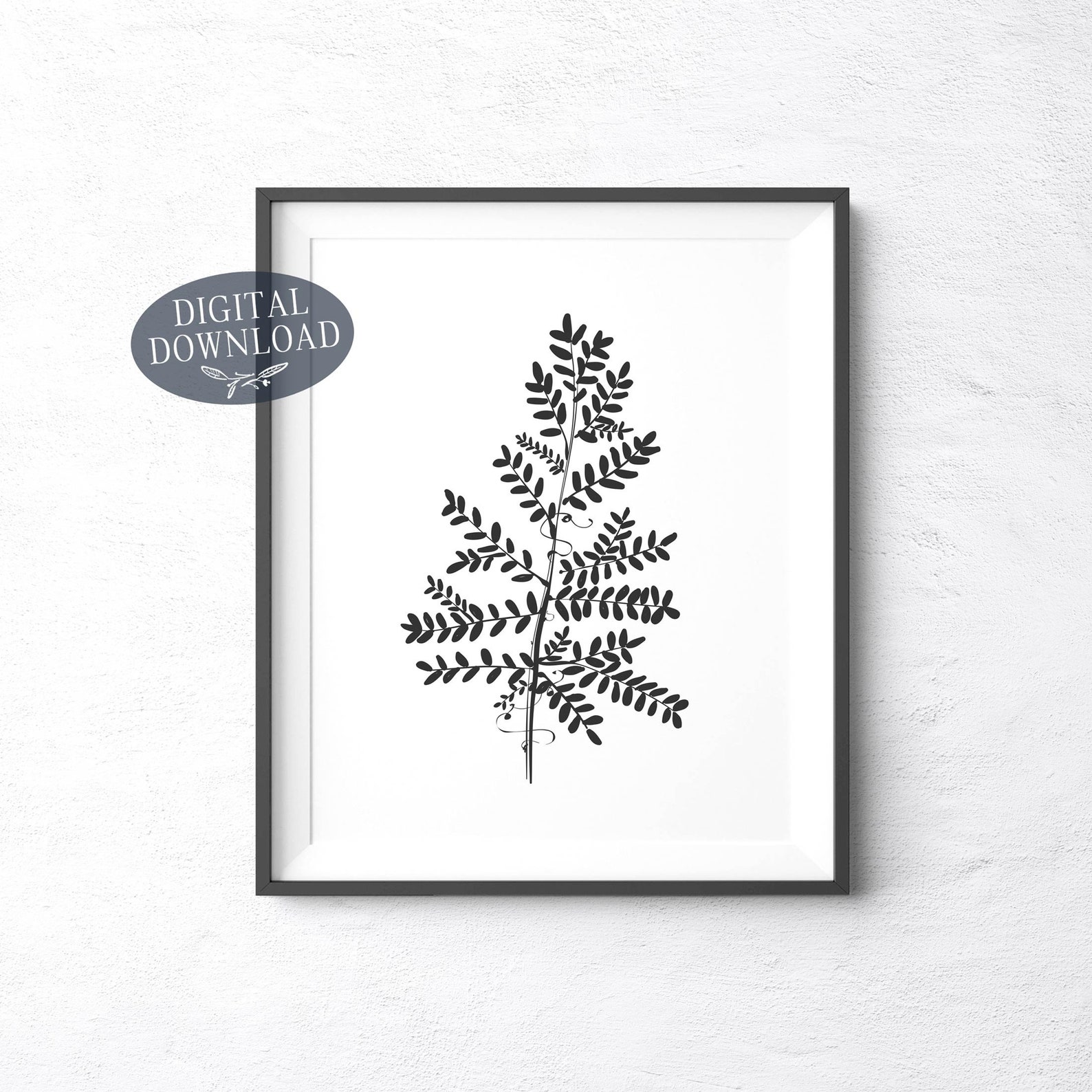 Living Room Wall Decor, Printable Wall Art, Botanical Print Set ...