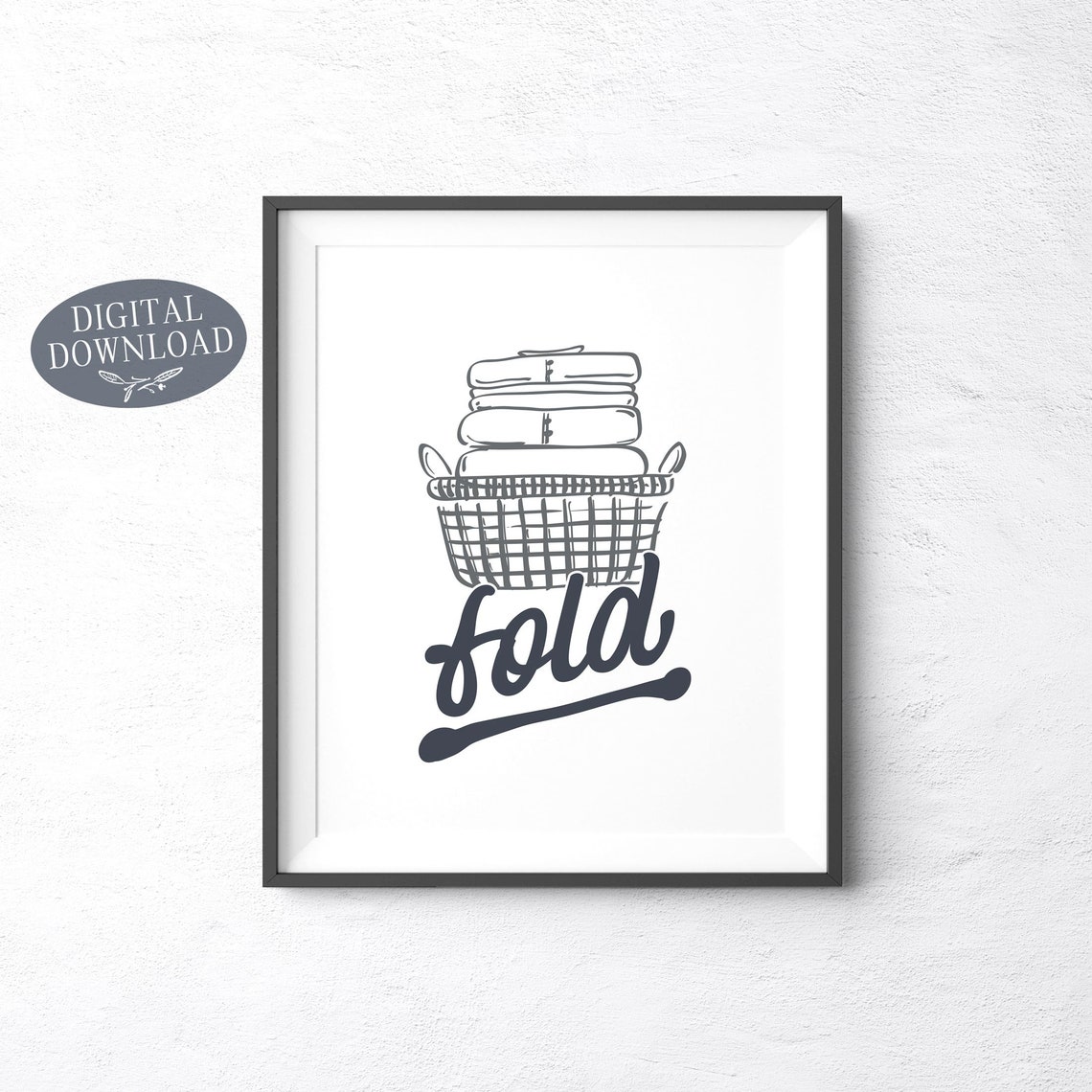 Wash, Dry, Fold, Repeat, Laundry Room Decor, Printable Wall Art, Set of ...