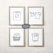 Square Laundry Room Decor, Printable Laundry Symbols, Laundry Guide ...