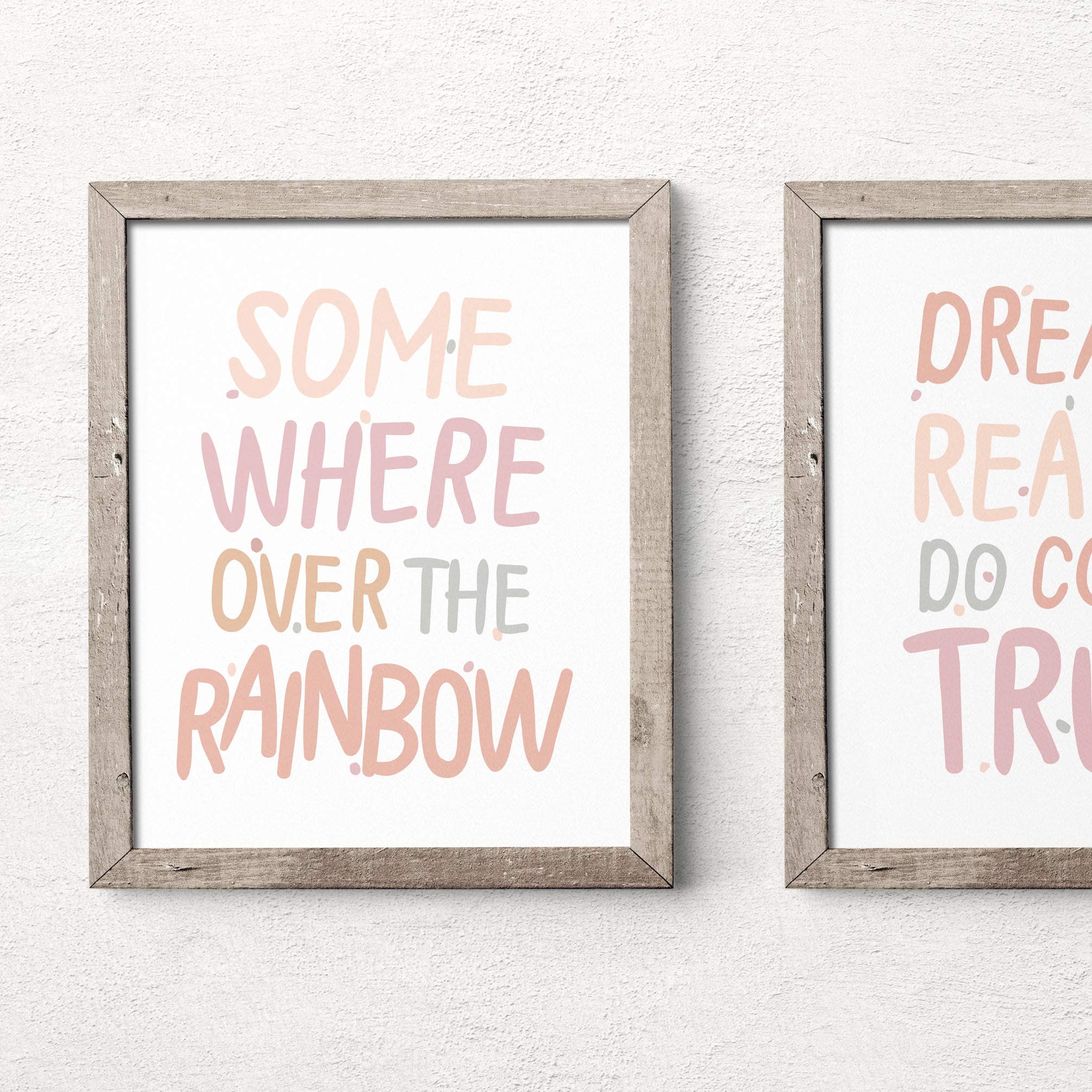 Somewhere Over the Rainbow Print PRINTABLE WALL ART Gallery - Etsy