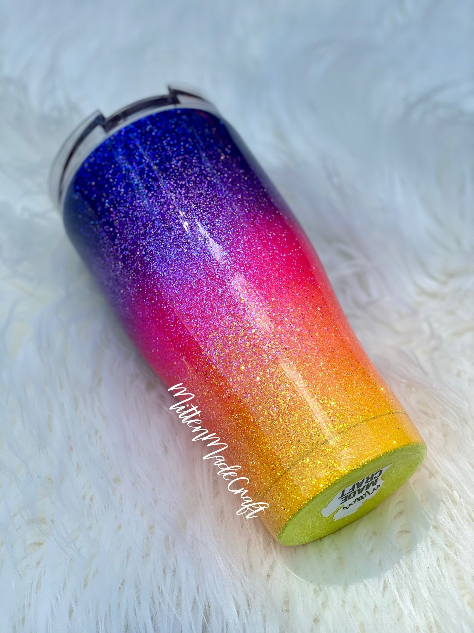 Sunset Glitter Tumbler | Sunrise Glitter Tumbler | Michigan Native ...