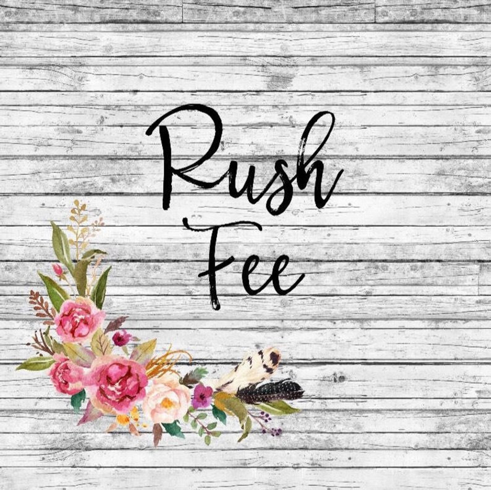 Rush Fee - Etsy