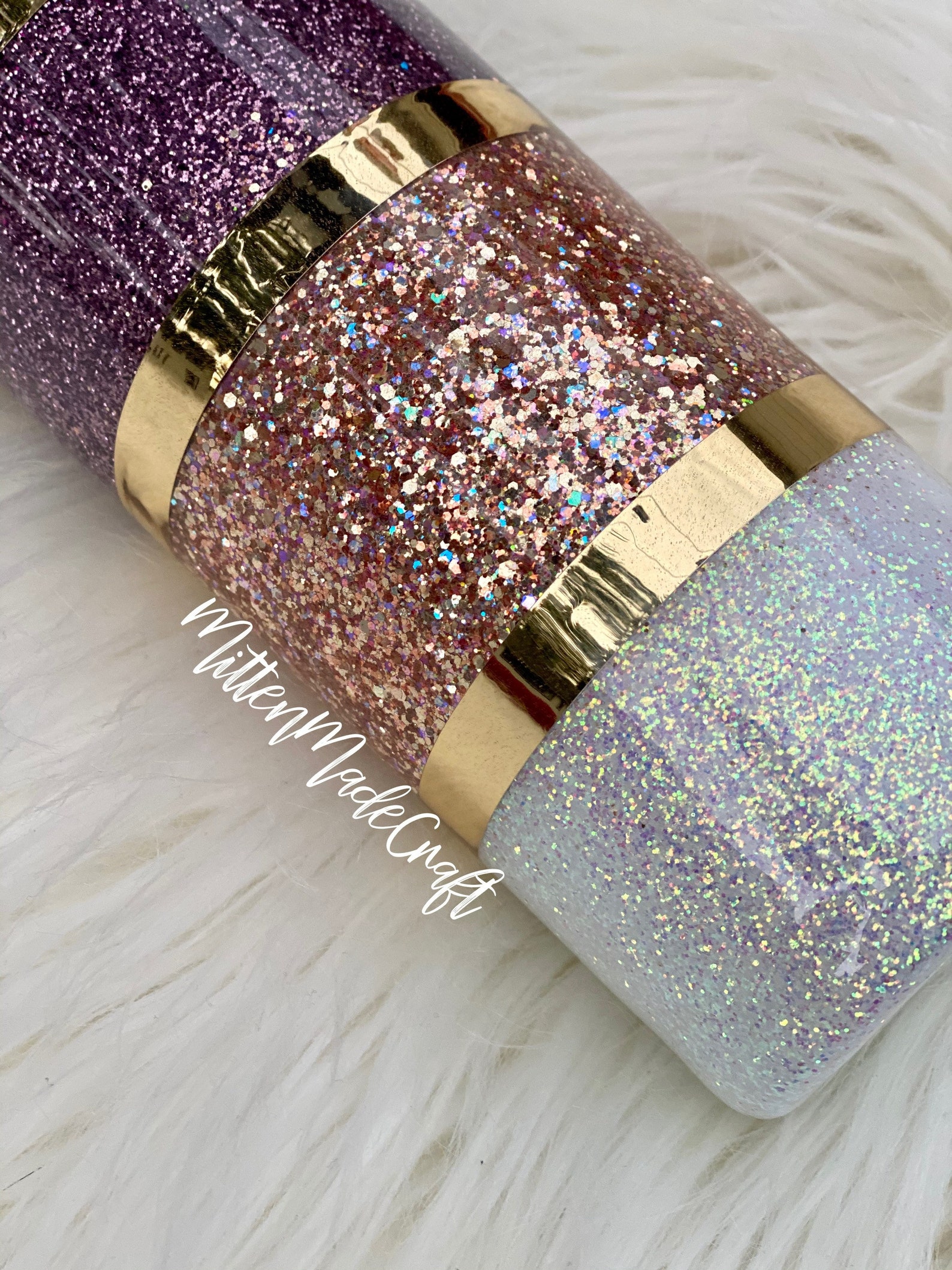 Split Glitter Tumbler Purple Glitter Tumbler Opal Glitter Tumbler ...