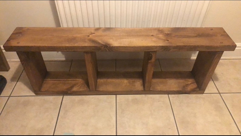 Solid Wooden Bench Seat Storage Unit Table - Etsy