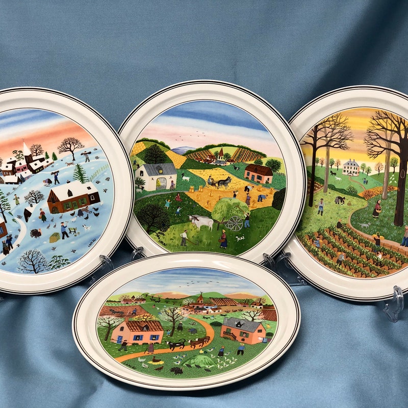Four Seasons Plate - Etsy