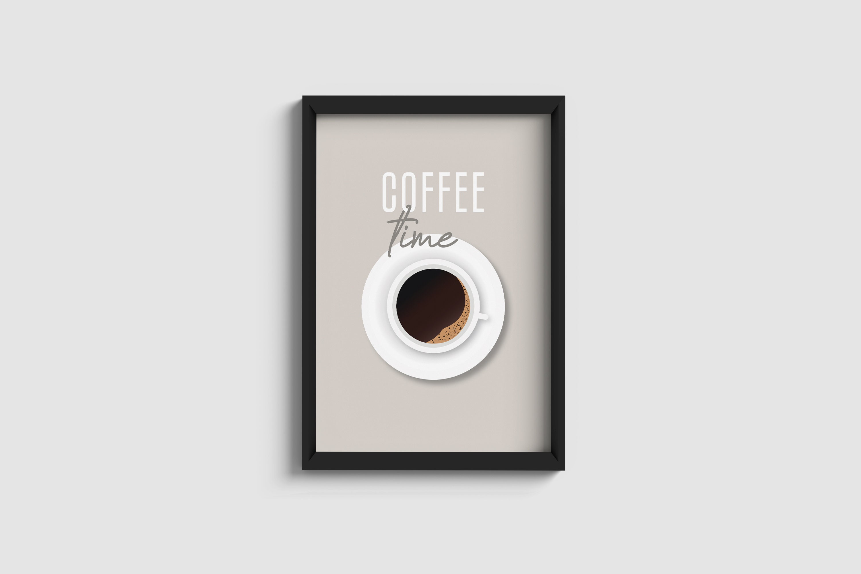 Poster Coffee Time - Typography Poster - Etsy