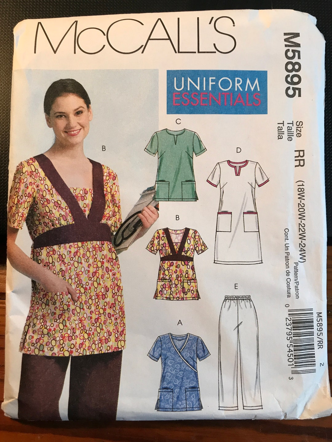 Sewing Pattern for Scrubs, Scrubs for Women, Extra Large Plus Size ...