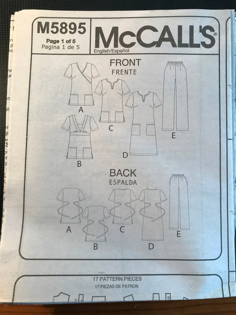 Sewing Pattern for Scrubs, Scrubs for Women, Extra Large Plus Size ...