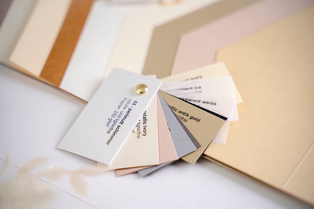 Paper Pattern Color Fans for Envelopes / Pocketfold Cards Pocketfold ...