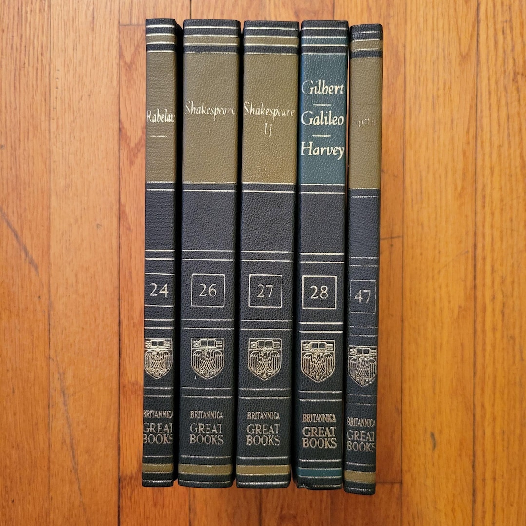 Encyclopedia Britannica Great Books Western World Set 5 Volumes 1980s ...
