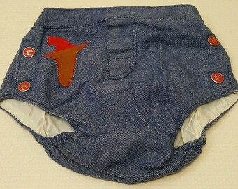 Blue Diaper Cover - Etsy