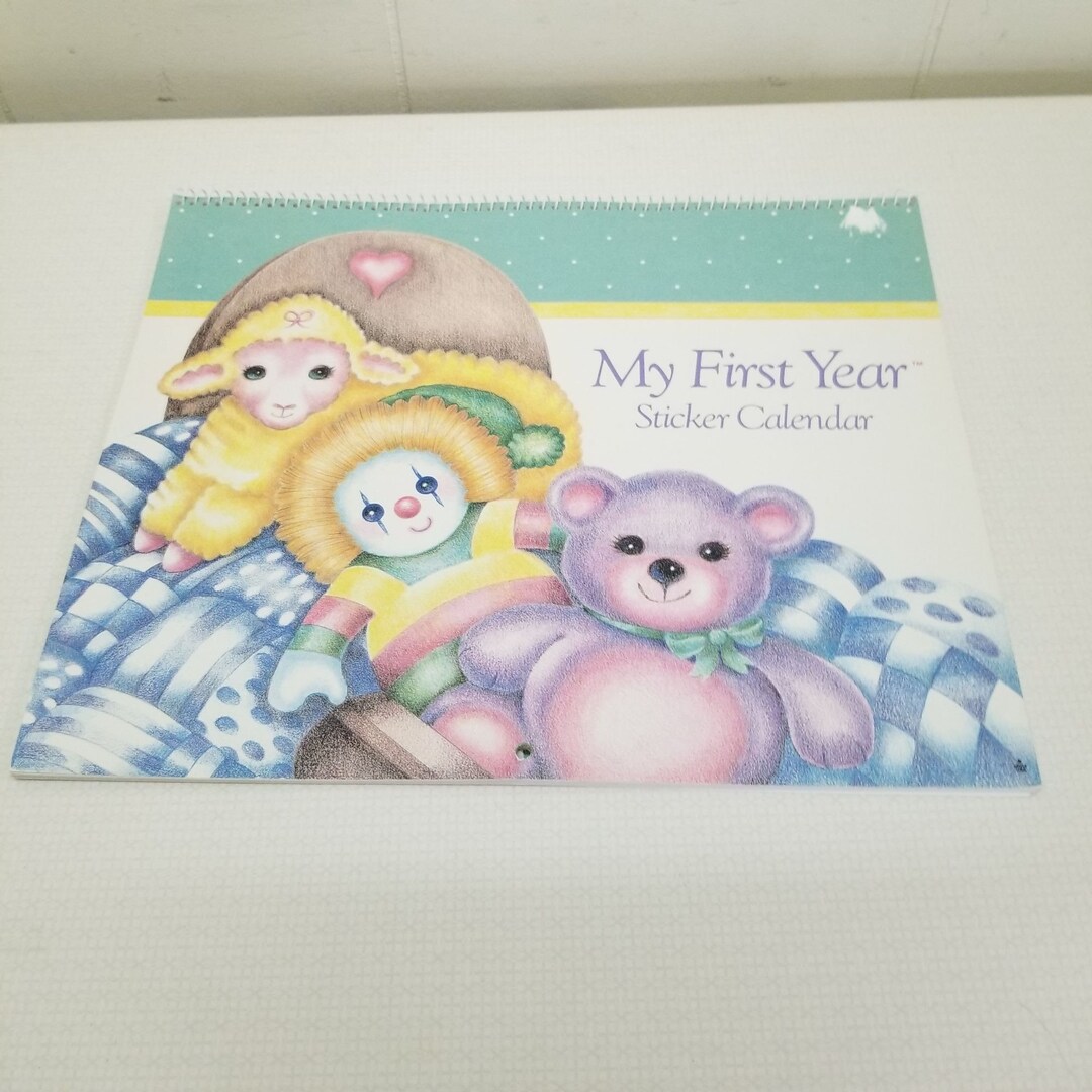 Babys 1st Year Sticker Calendar Record Memory Keeper Gift Unisex ...