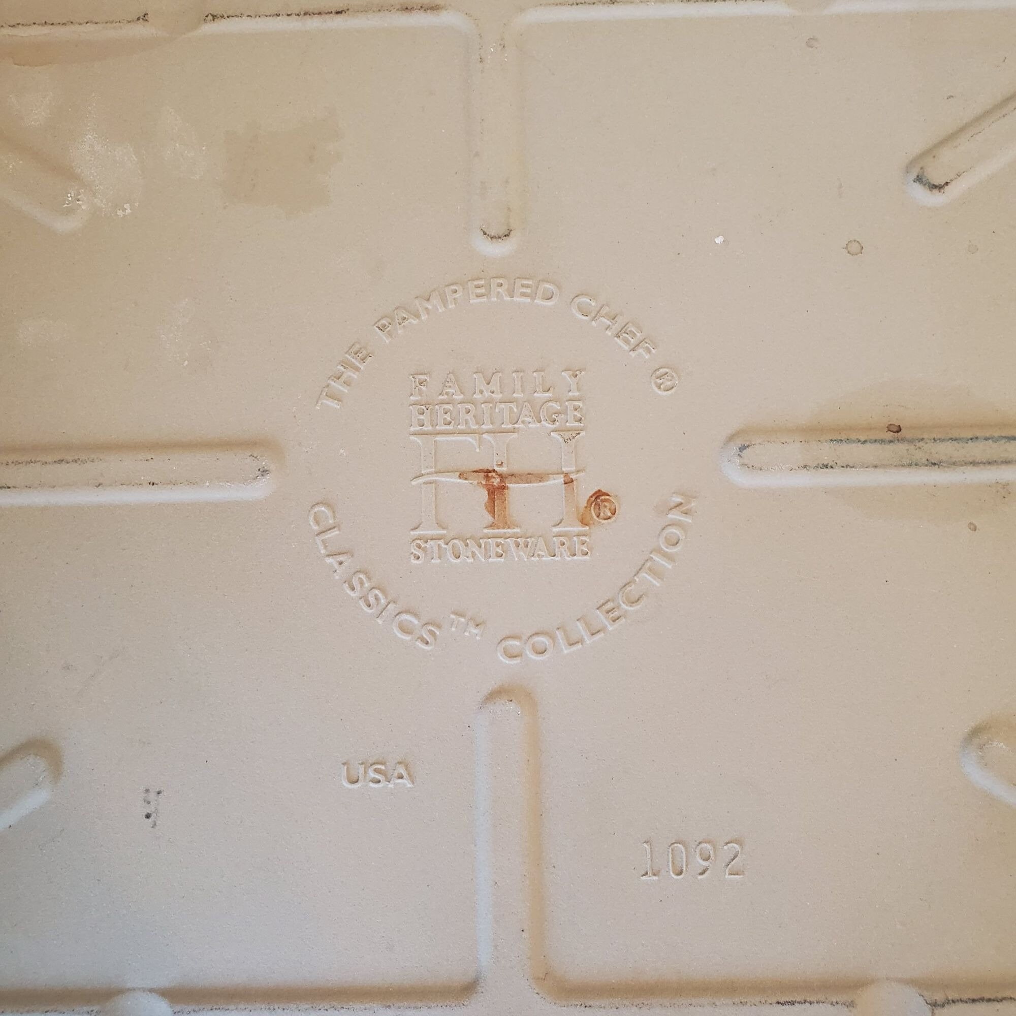 Pampered Chef LARGE Bar Pan Cookie Sheet Stoneware Family - Etsy