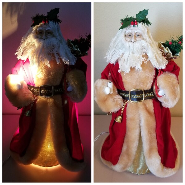 Santa Tree Topper - Etsy