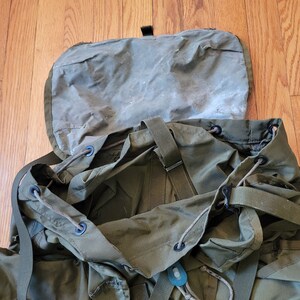 US Military Medium Field Pack Combat Nylon Green ALICE Combat Rucksack ...