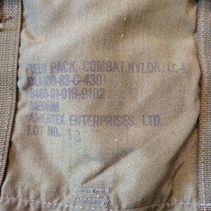 US Military Medium Field Pack Combat Nylon Green ALICE Combat Rucksack ...