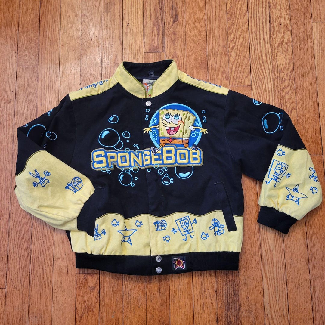 JH Design Spongebob Squarepants Embroidered Bomber Jacket Youth XL 11 ...