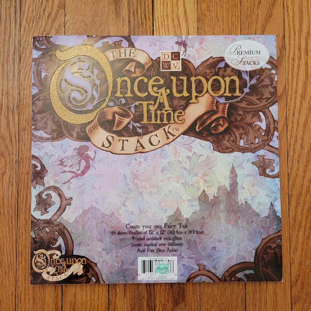 Create Your Own Fairy Tale Stack Cardstock Glitter 12x12 Once Upon A ...