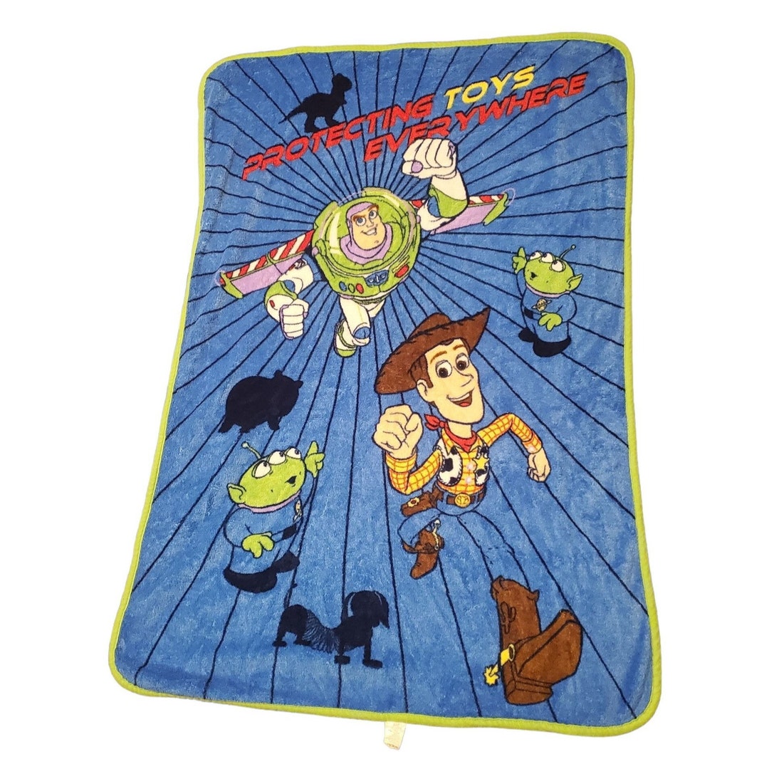 Toy Story Buzz Woody Plush Security Blanket Crib Toddler Bed Nursery ...