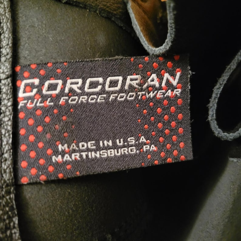 Corcoran 1515 Black Leather Combat 4.5M USA Military Paratrooper Jump ...