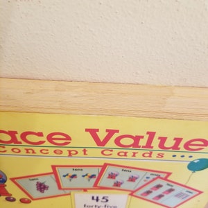 Abeka 1 to 100 Place Values Concept Cards Flashcards Counting Home ...