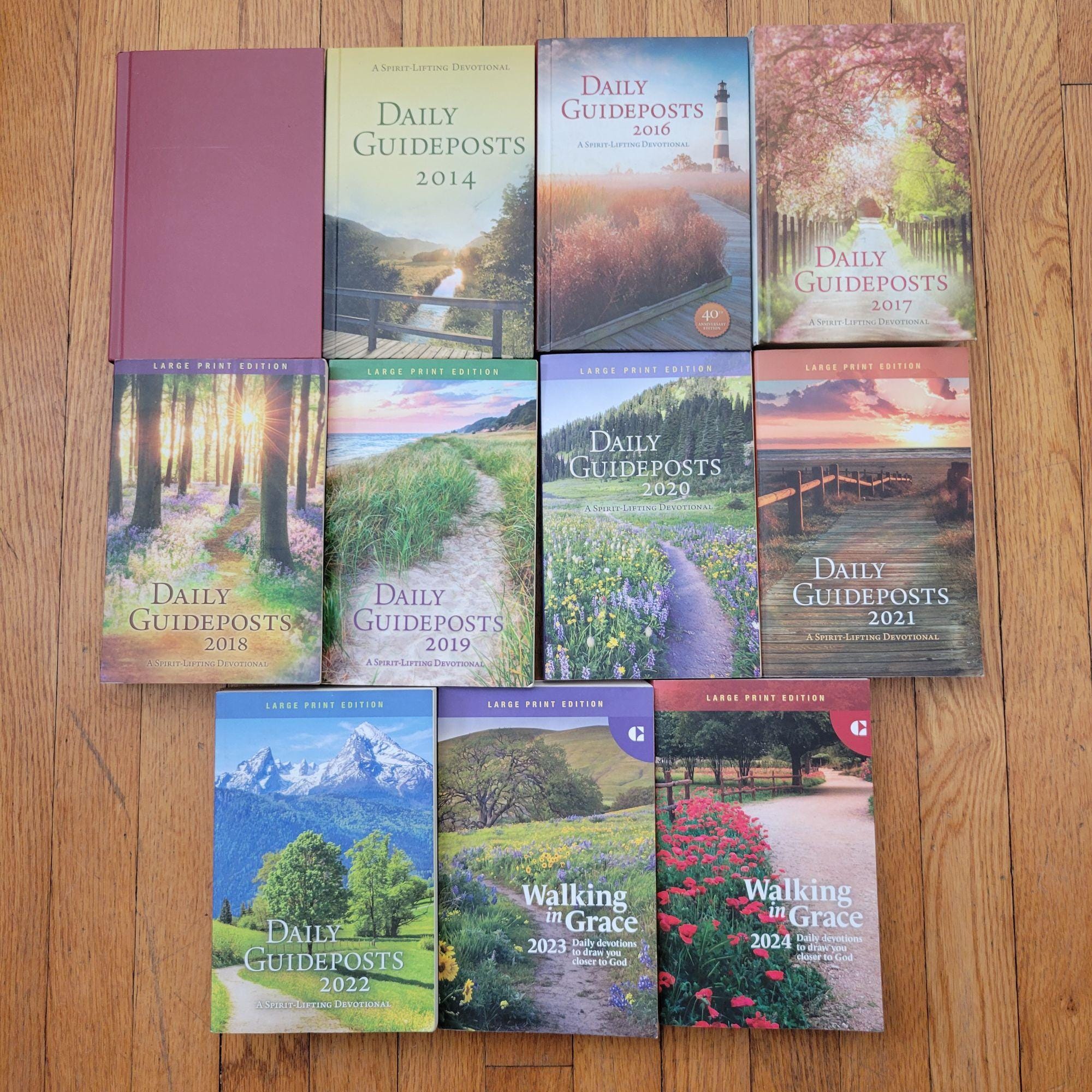11 Daily Guideposts Devotional Book Collection 1998 2024 Inspirational ...