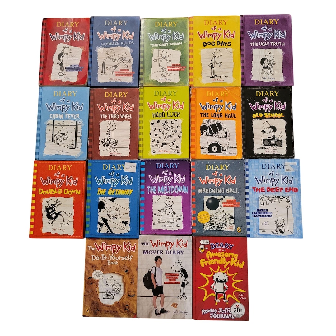 1-15 Diary of A Wimpy Kid Book Set BONUS Movie Diary Do It Yourself ...