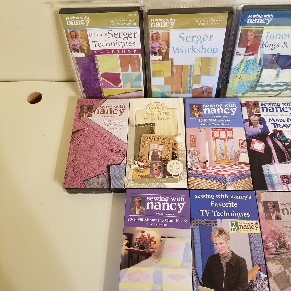 Sewing With Nancy VHS DVD Lot DIY Craft Project Upcycle Learn - Etsy