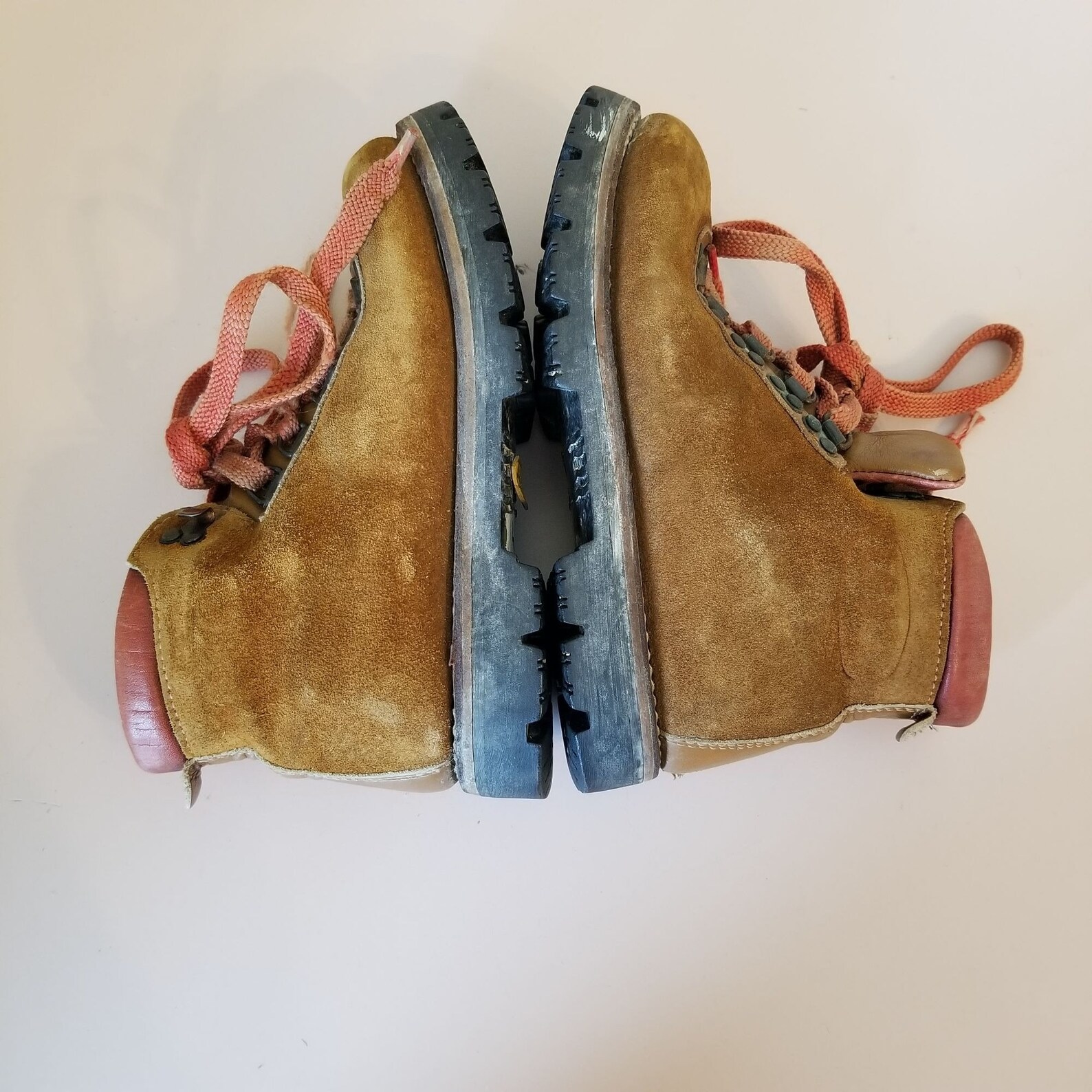 Log Master Mens 4 Womens 6 Vintage Brown Leather Work Hiking Gorpcore ...