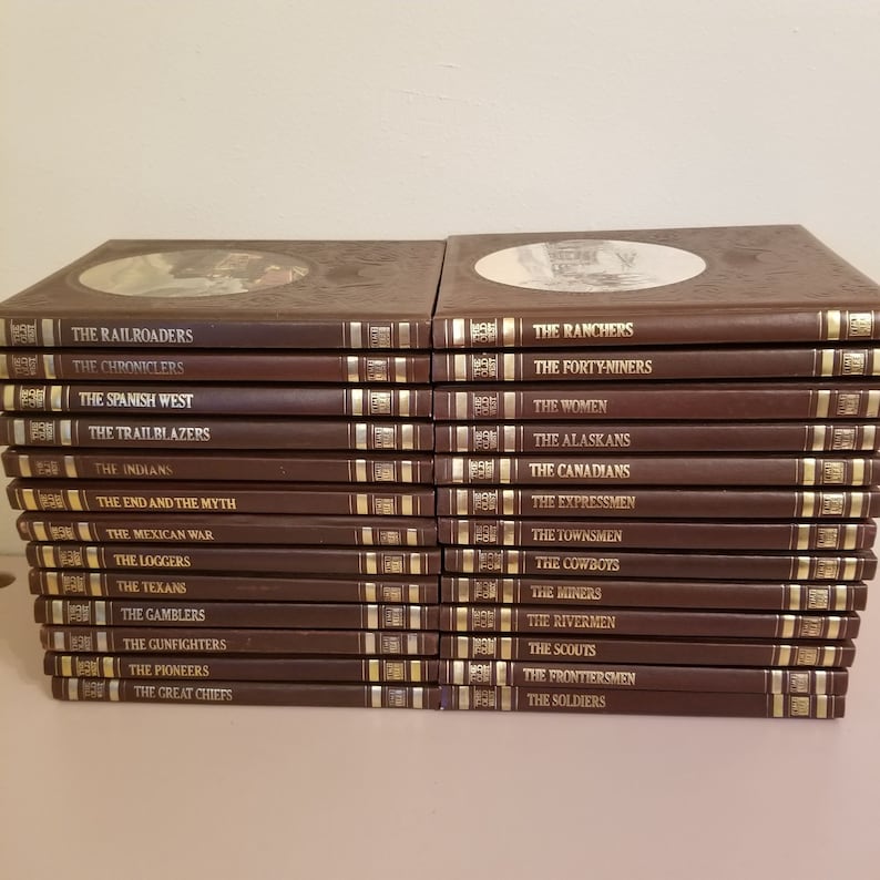 26 Old West Time Life COMPLETE Book Set Staging Decor - Etsy