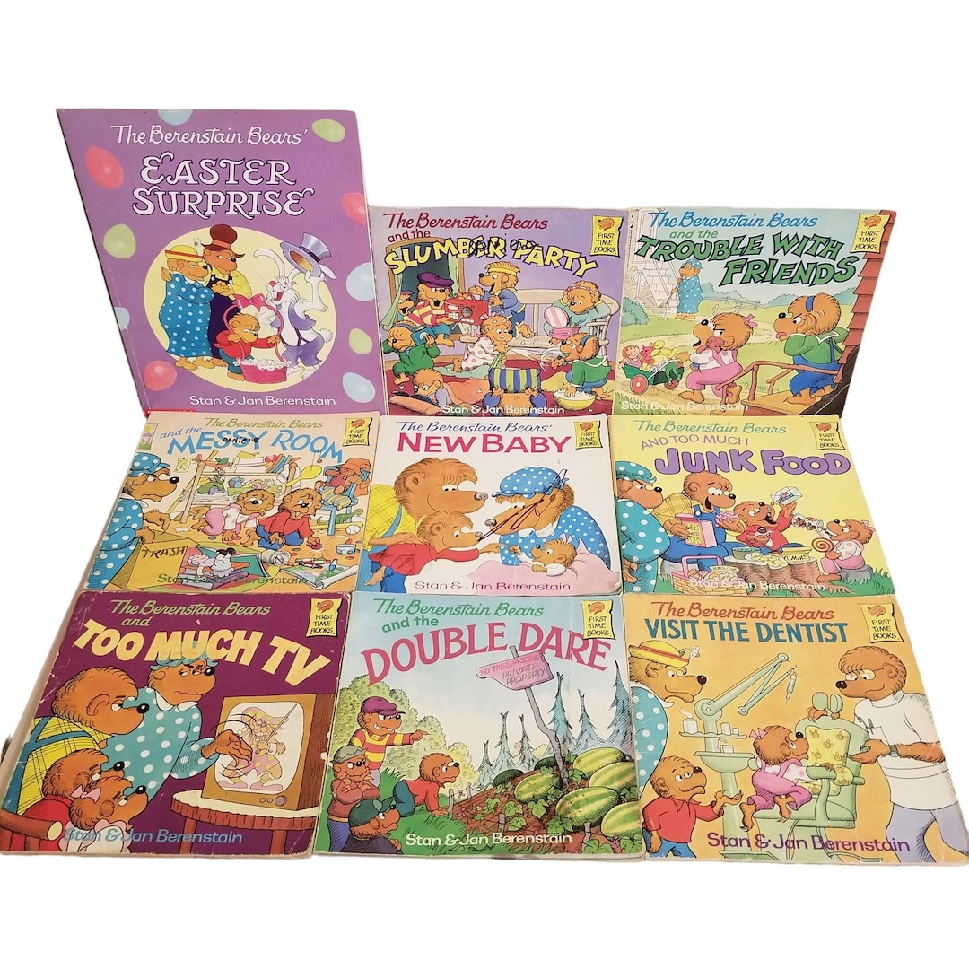 8 Berenstain Bears Book Lot Home School Teacher Character Lessons - Etsy UK