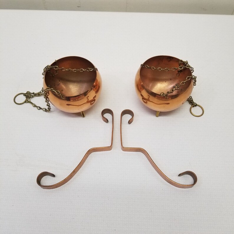 2 COPPERCRAFT GUILD Taunton Mass Copper Hangers With Kettles - Etsy