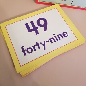 Abeka 1 to 100 Place Values Concept Cards Flashcards Counting Home ...