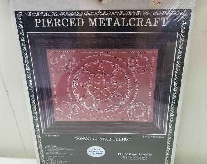 Pierced Metalcraft Craft Kit Morning Star Tulips Copper 11 X 14 in ...