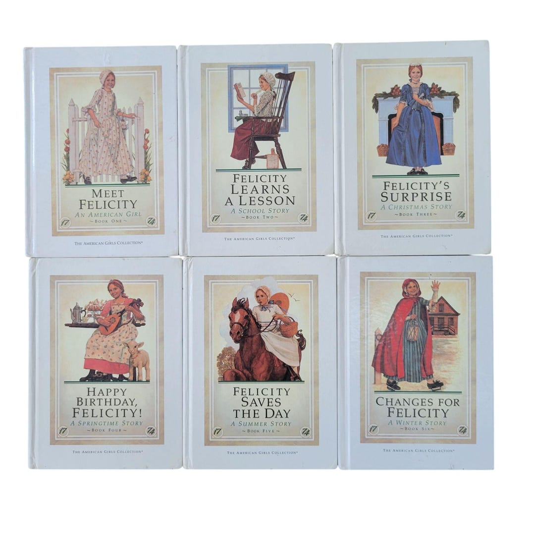 American Girl Felicity Book Set Hardcover COMPLETE Pleasant Company 1st ...