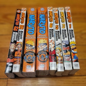 12 Books Anime Manga Naruto Shonen Jump Japan Graphic Novels Comic ...