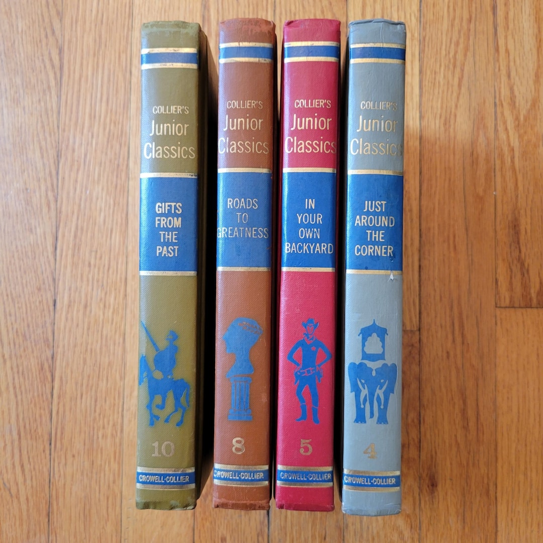 4 Vol Collier Book Set Junior Classics 1962 Hardcover Staging Decor ...