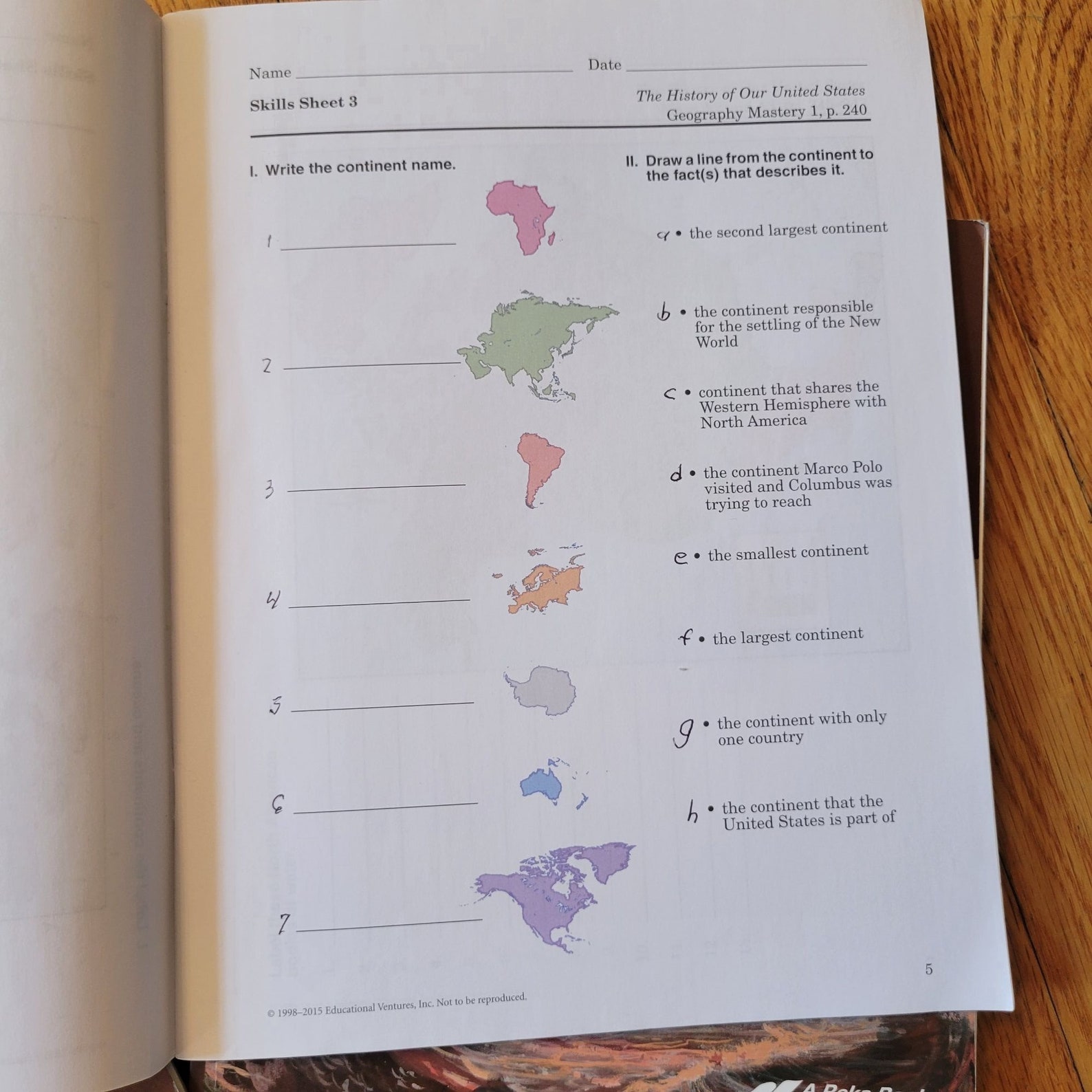 Abeka Health Science History Grade 4 Work Text Answer Test Key Book Lot ...