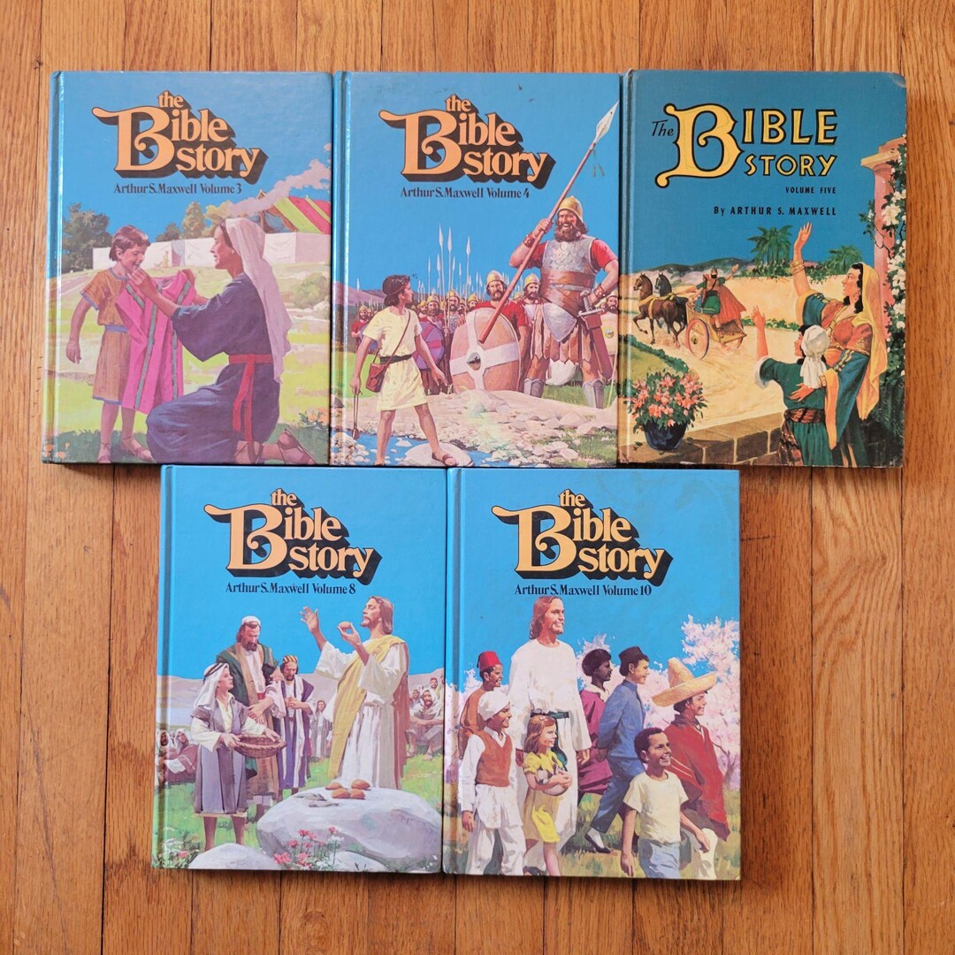 Bible Story Set Arthur S Maxwell Volumes 3 4 5 8 10 Religious Christian ...