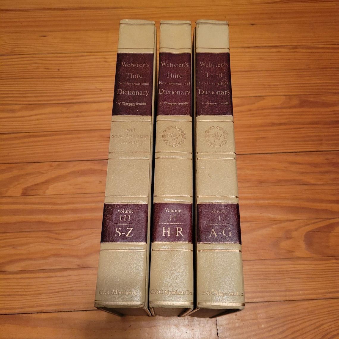 Websters Third New International Dictionary 3 Volume Set 1971 Edition ...
