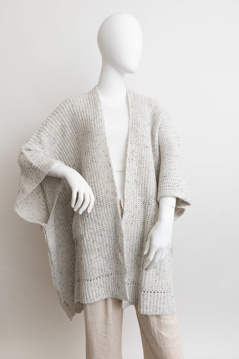 Olive Green Cozy Chunky Ribbed Knit Pocket Ruana - Etsy