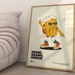 Retro Cartoon Beer Poster - Vintage Style Beer Wall Art for Bar, Pub ...