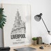 Liverpool City Poster, Iconic Liverpool Wall Art, Liver Building Print ...