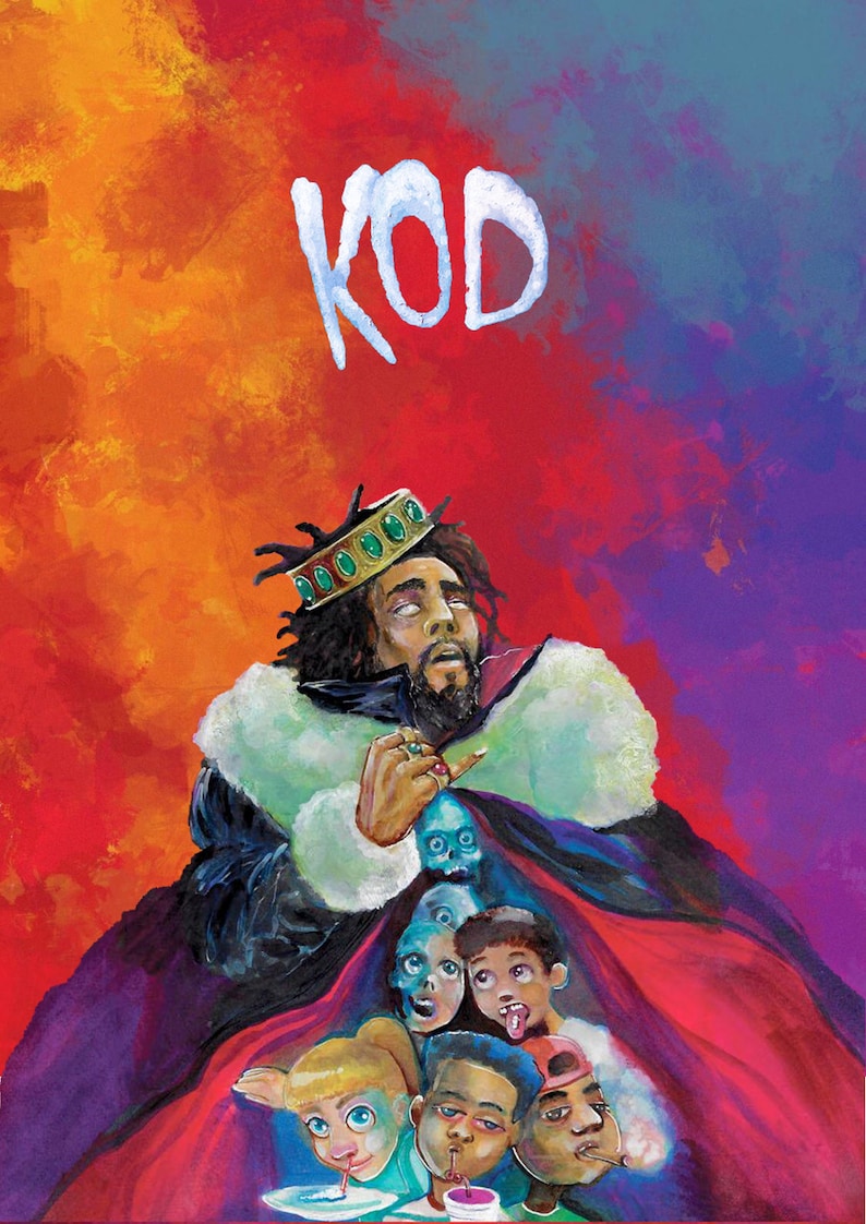 J.Cole KOD poster | Etsy