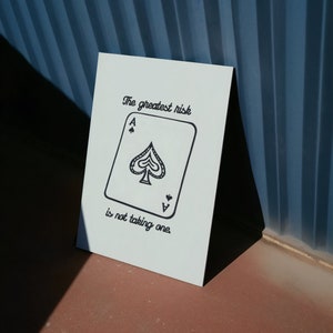 Ace of Spades Inspirational Poster, Motivational Wall Art for Young ...