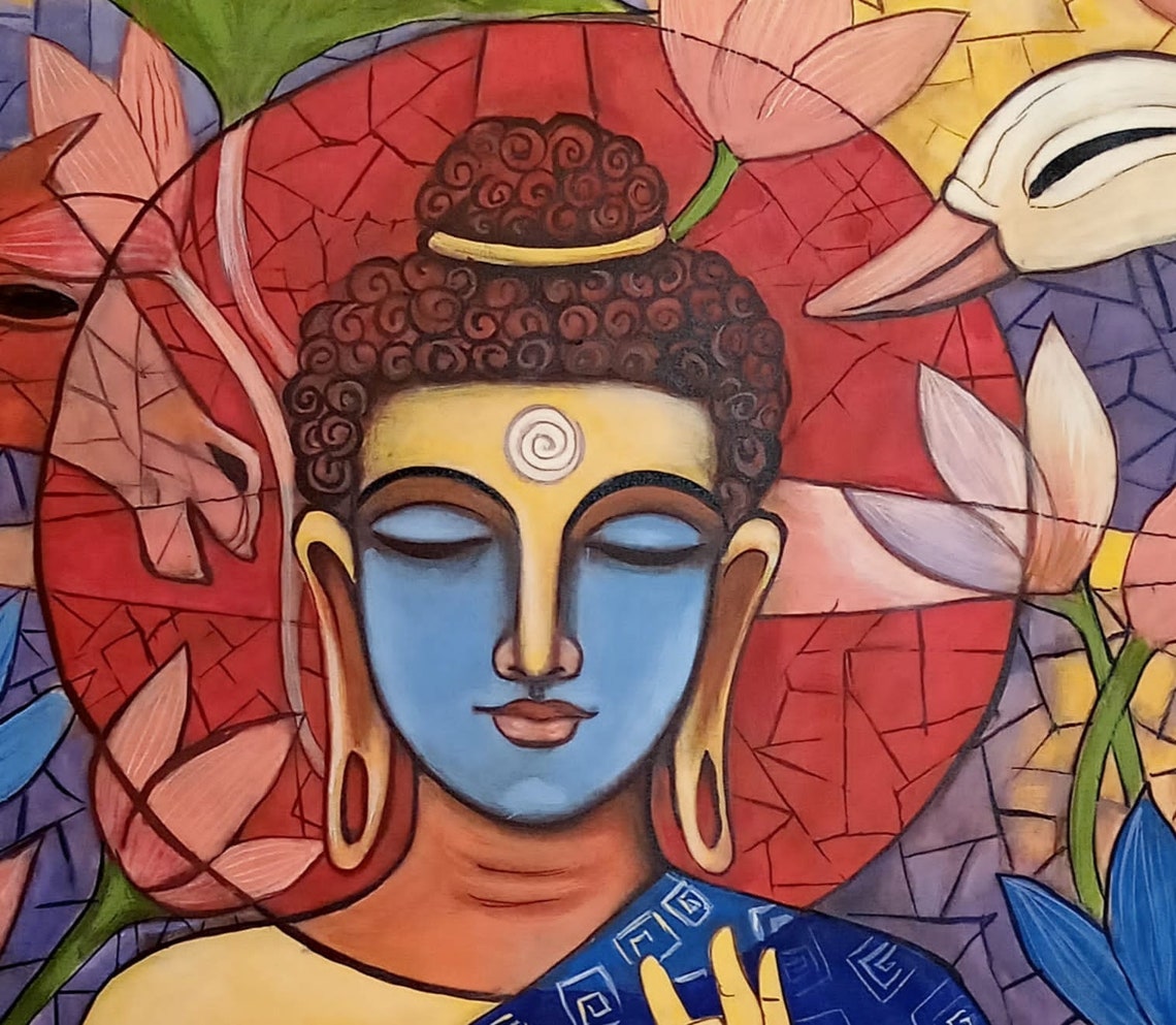 Lord Buddha Painting - Etsy